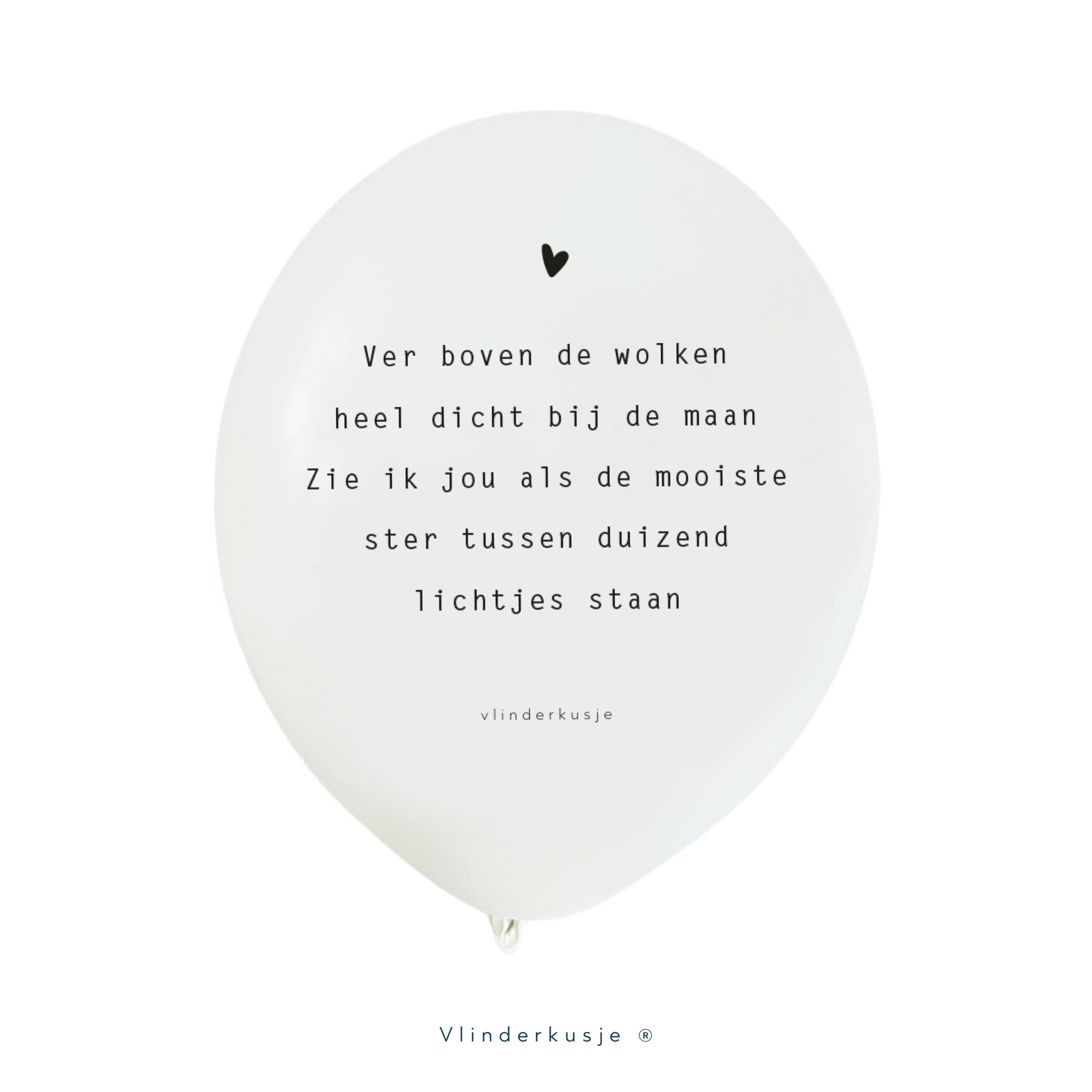 Vlinderkusje ballonnen / keuze uit twee designs - Vlinderkusje